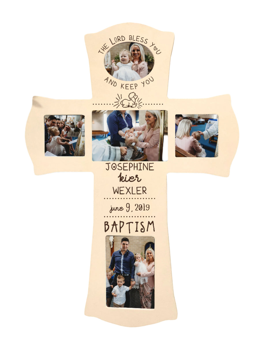 Baptismal Cross | Personalized Photo Collage - ZPLP02 – Etched In Time ...