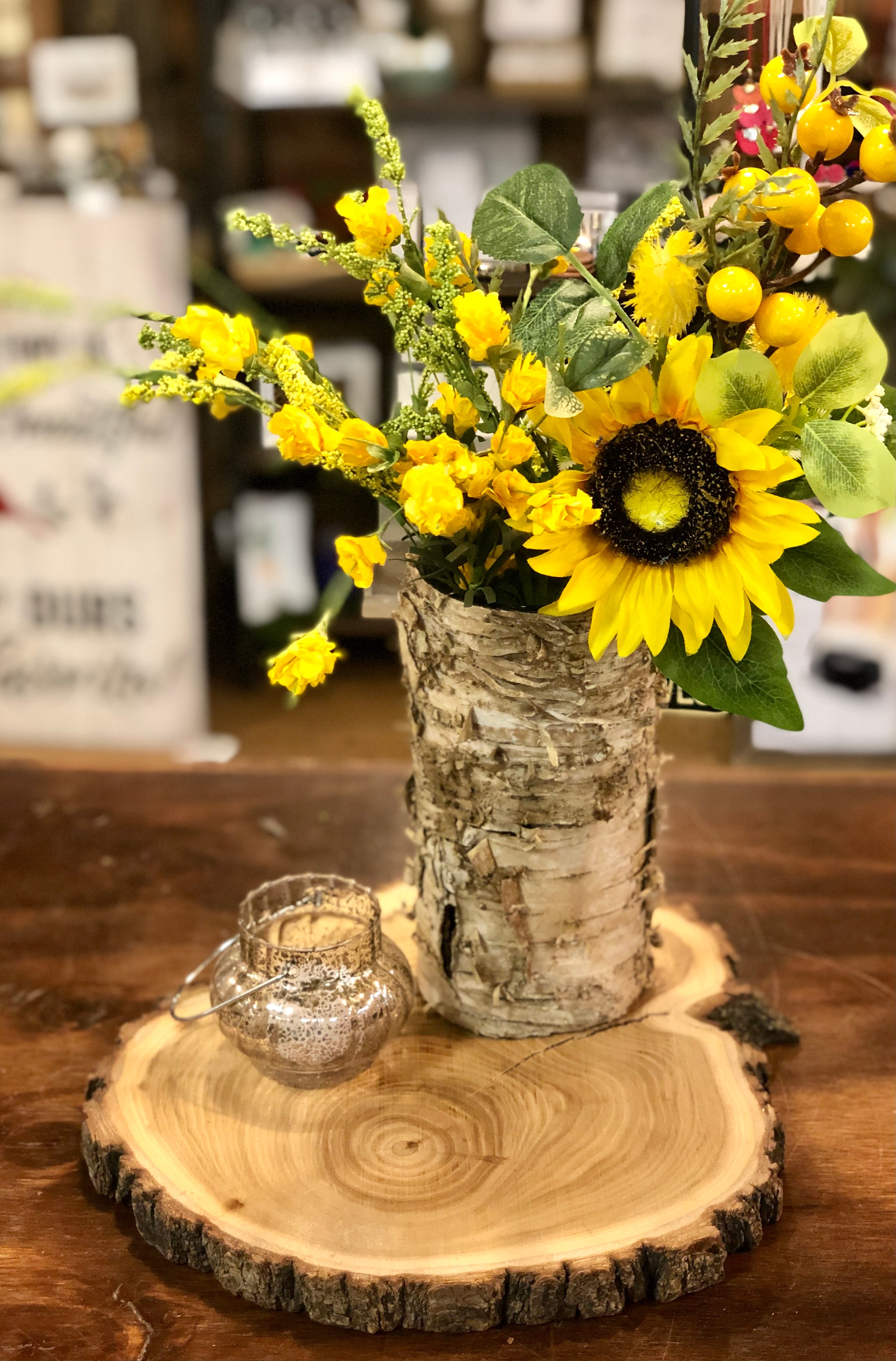 Natural Log Centerpieces